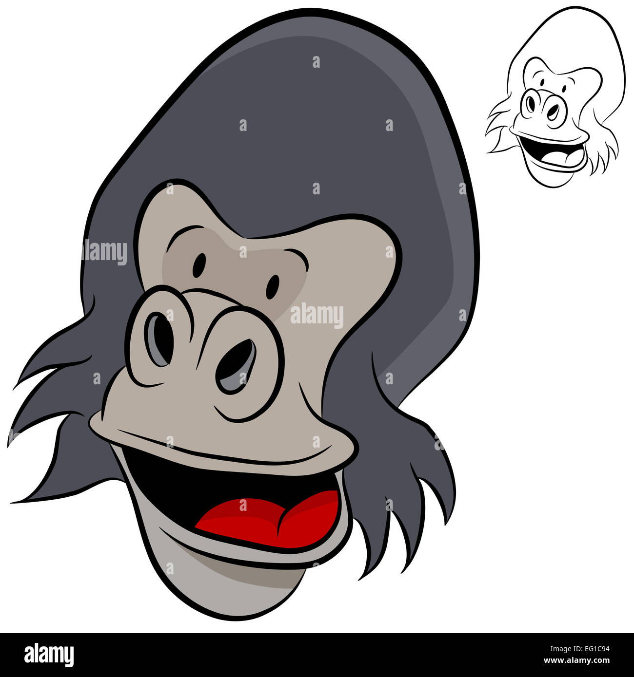 An image of an ape face Stock Photo - Alamy