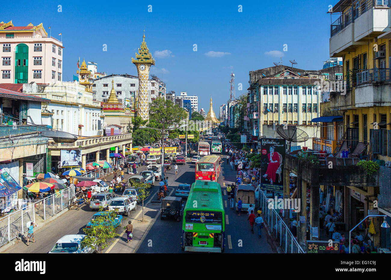 Yangon new city hi-res stock photography and images - Alamy