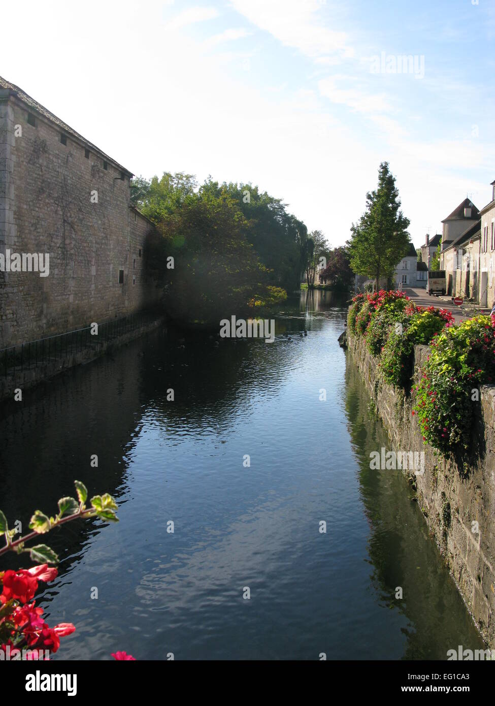 Town of Chablis in Yonne Department in Burgundy Region of France ...