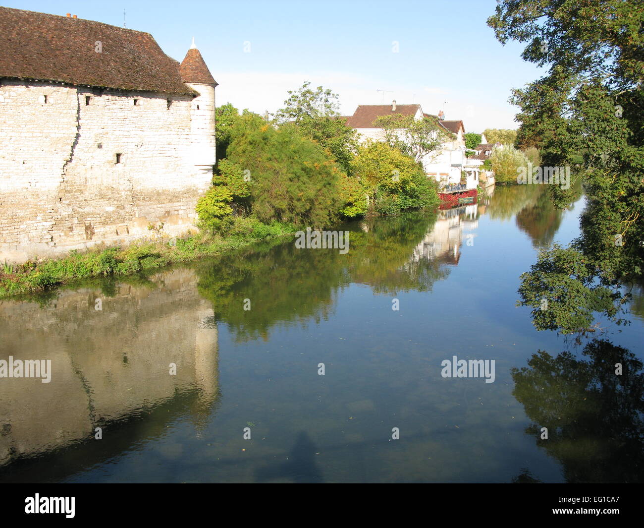 Town of Chablis in Yonne Department in Burgundy Region of France ...