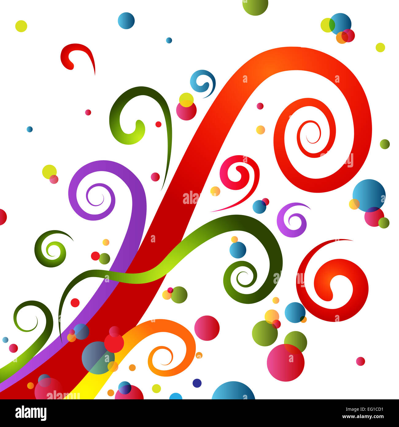 An image of a colorful festive party swirls Stock Photo - Alamy
