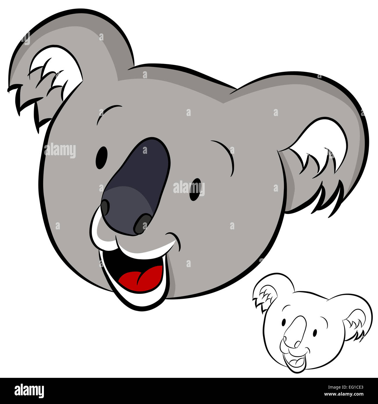 Koala Face Clip Art