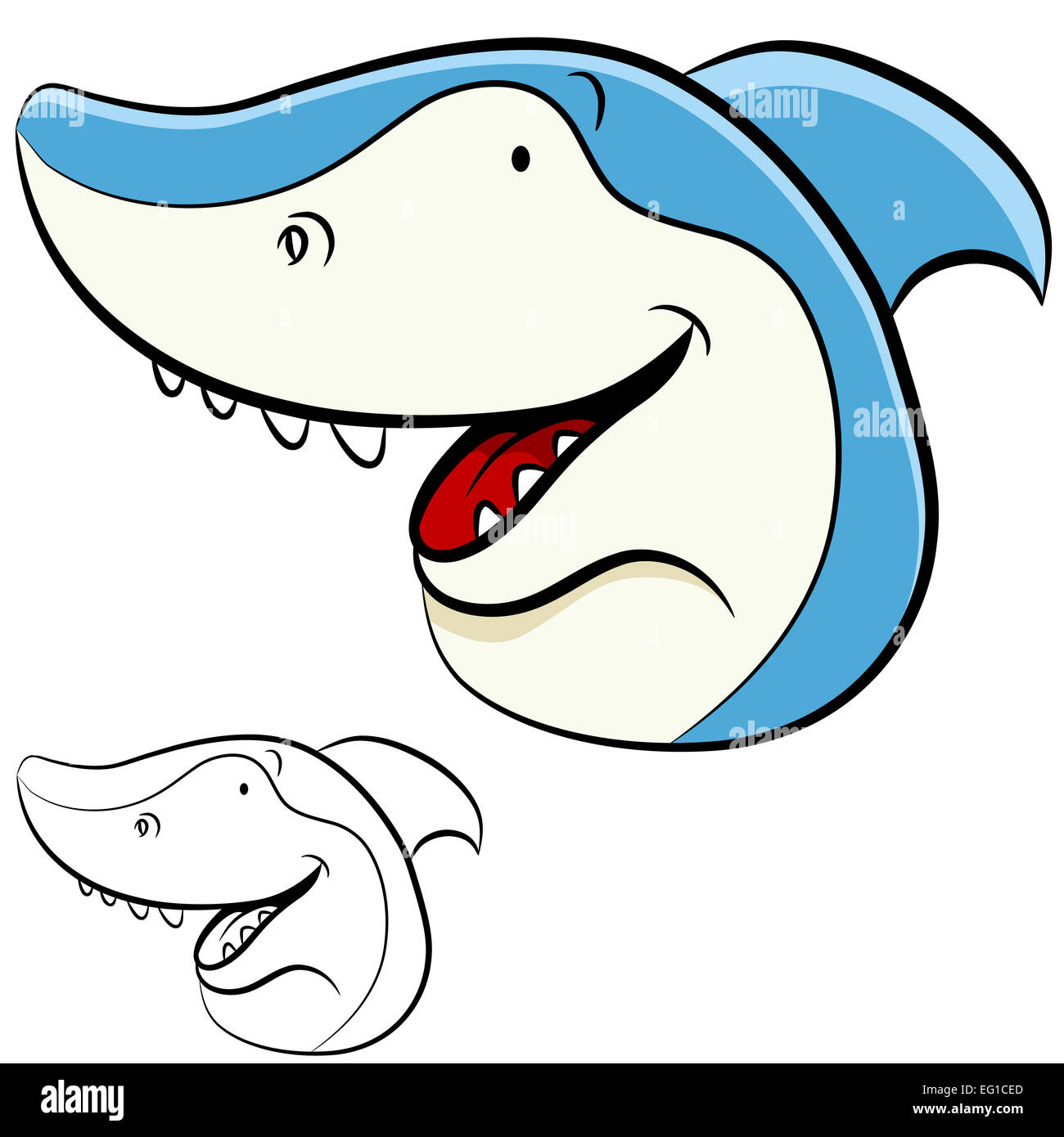 An image of a shark face Stock Photo - Alamy