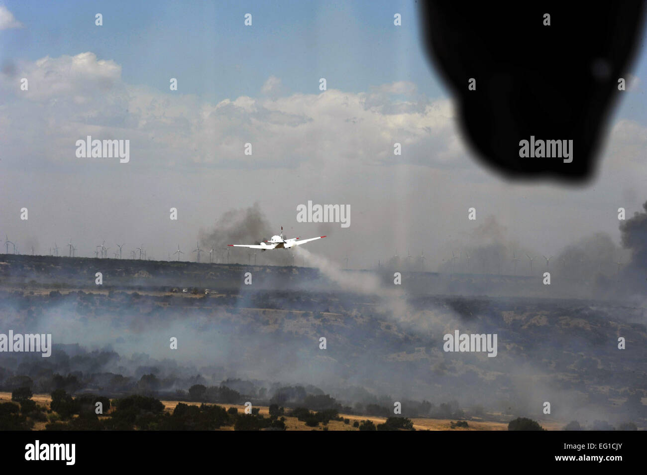 A U.S. Department of Agriculture, Forest Service, King Air lead plane ...