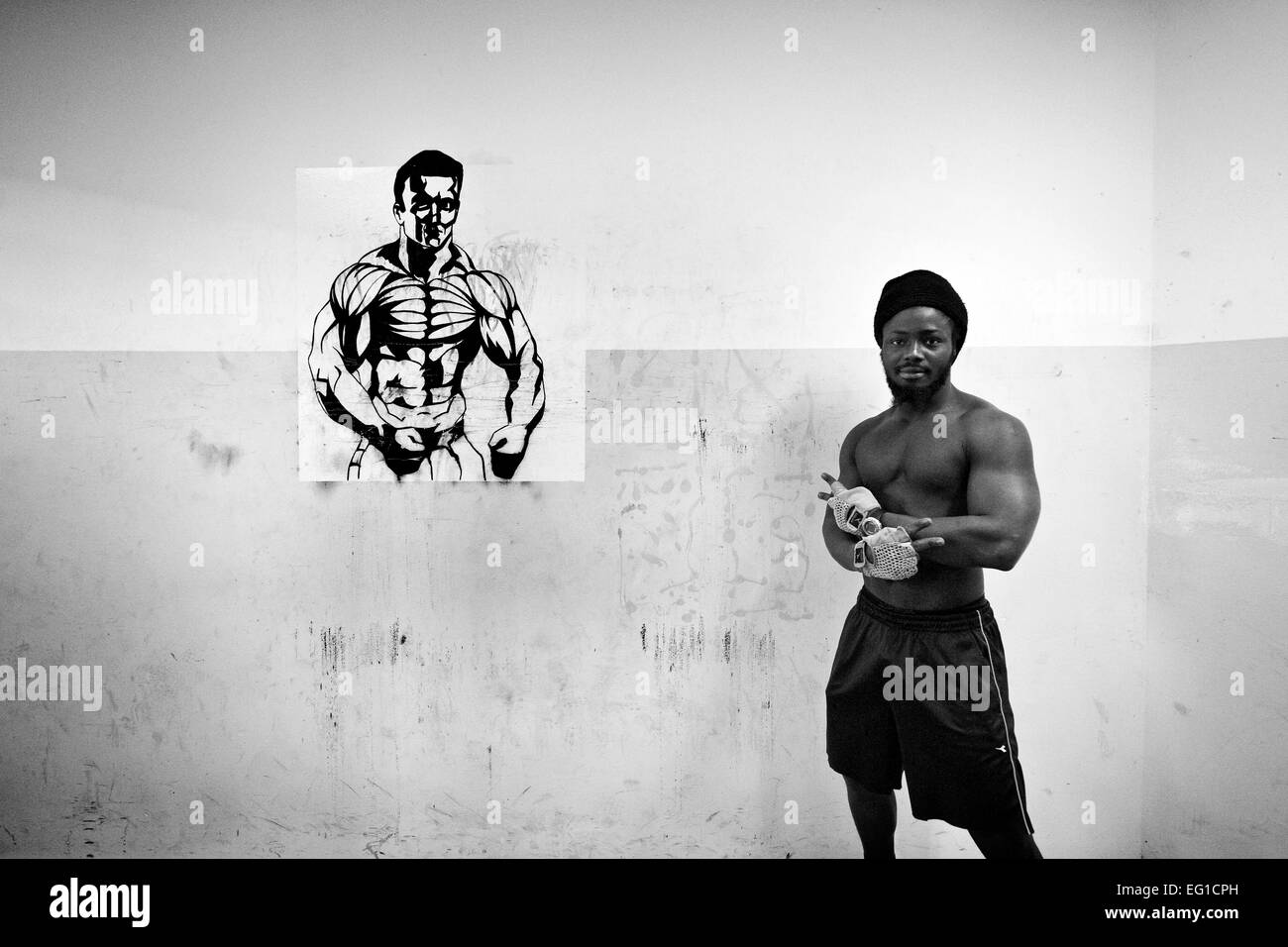 Prison gym Black and White Stock Photos & Images - Alamy