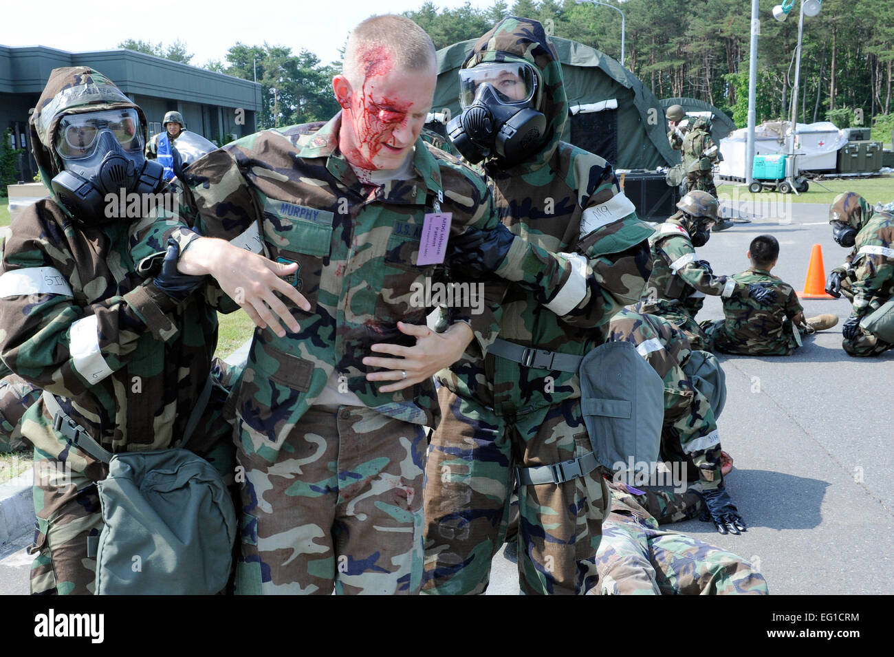 Decontamination tent hi-res stock photography and images - Alamy