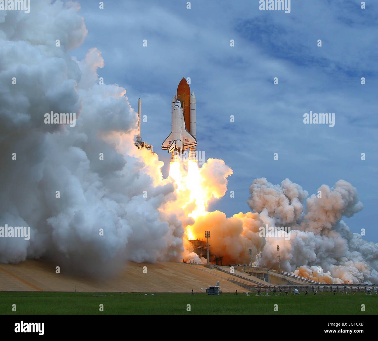 The Space Shuttle Atlantis lifts off July 8, 2011, from Pad 39 A at ...