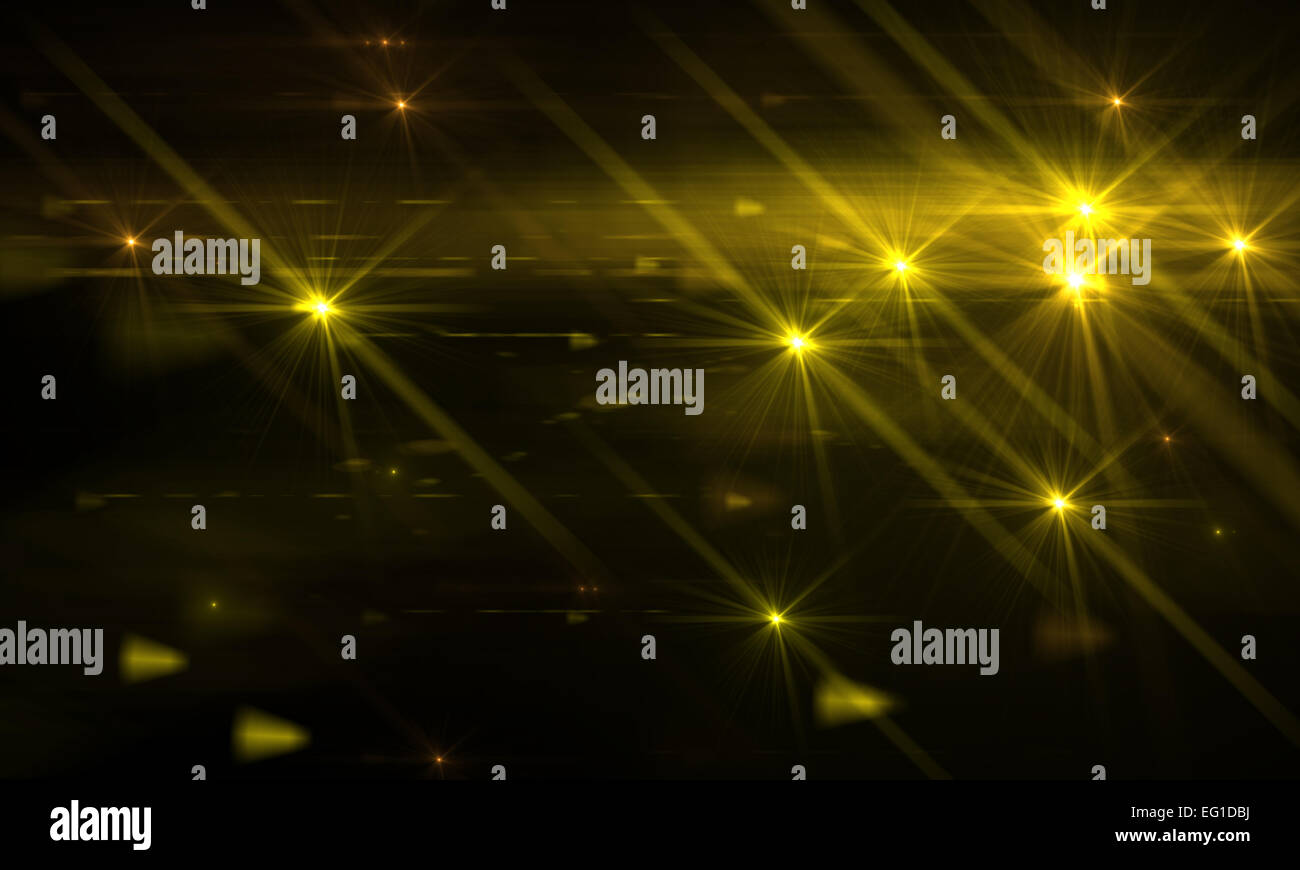 star with lens flare and bokeh effect made in 3d software Stock Photo ...