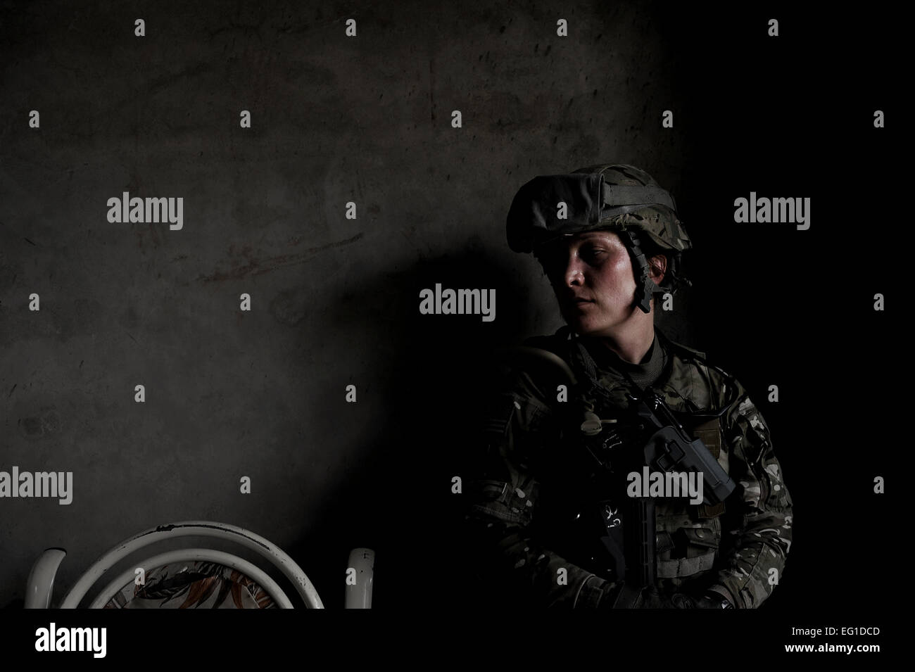 U.S. Air Force Capt. Leslee Kane takes a break in a secure compound in ...