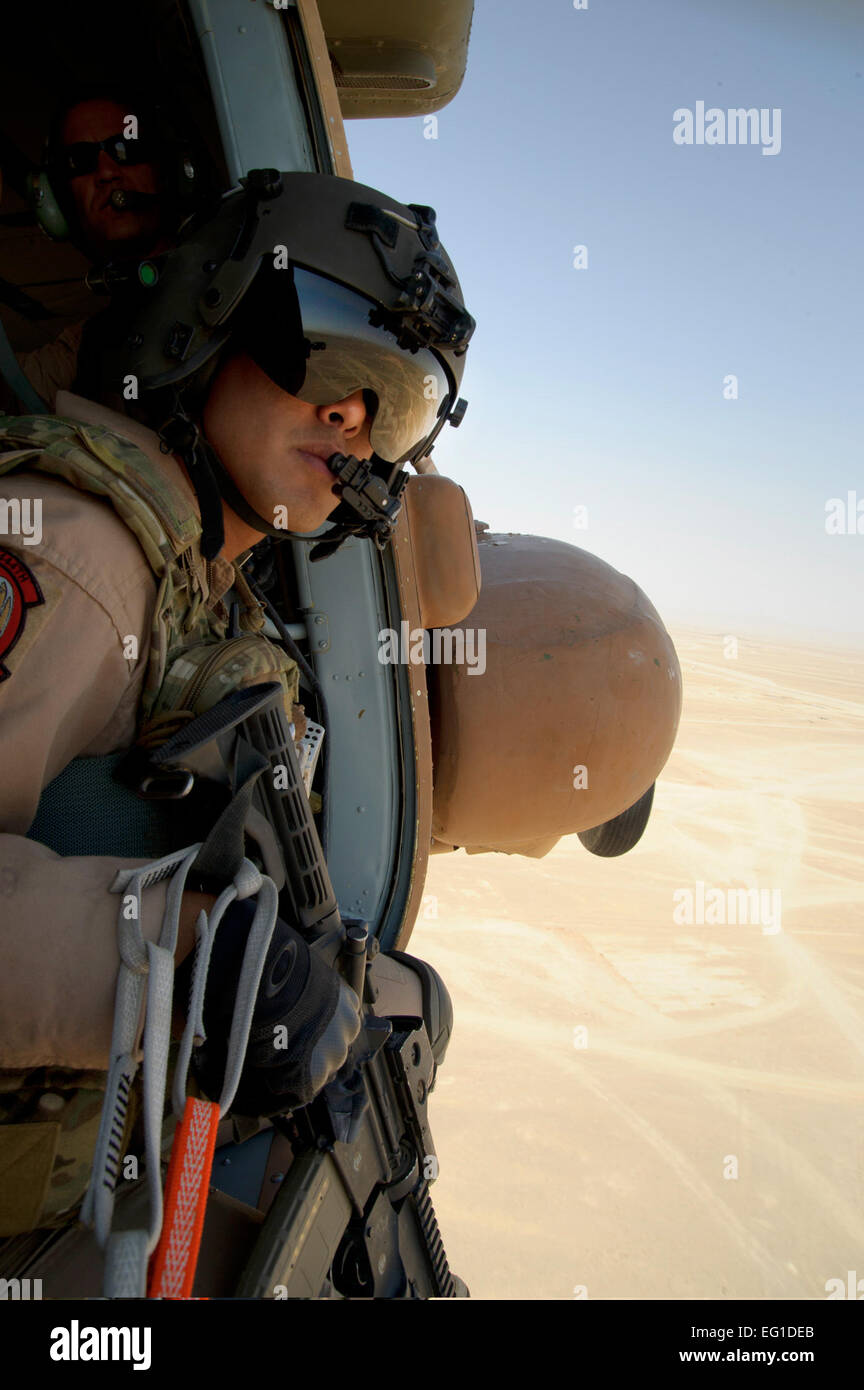 U.S. Air Force Tech. Sgt. Jonathan Cosca, an aerial gunner with the ...