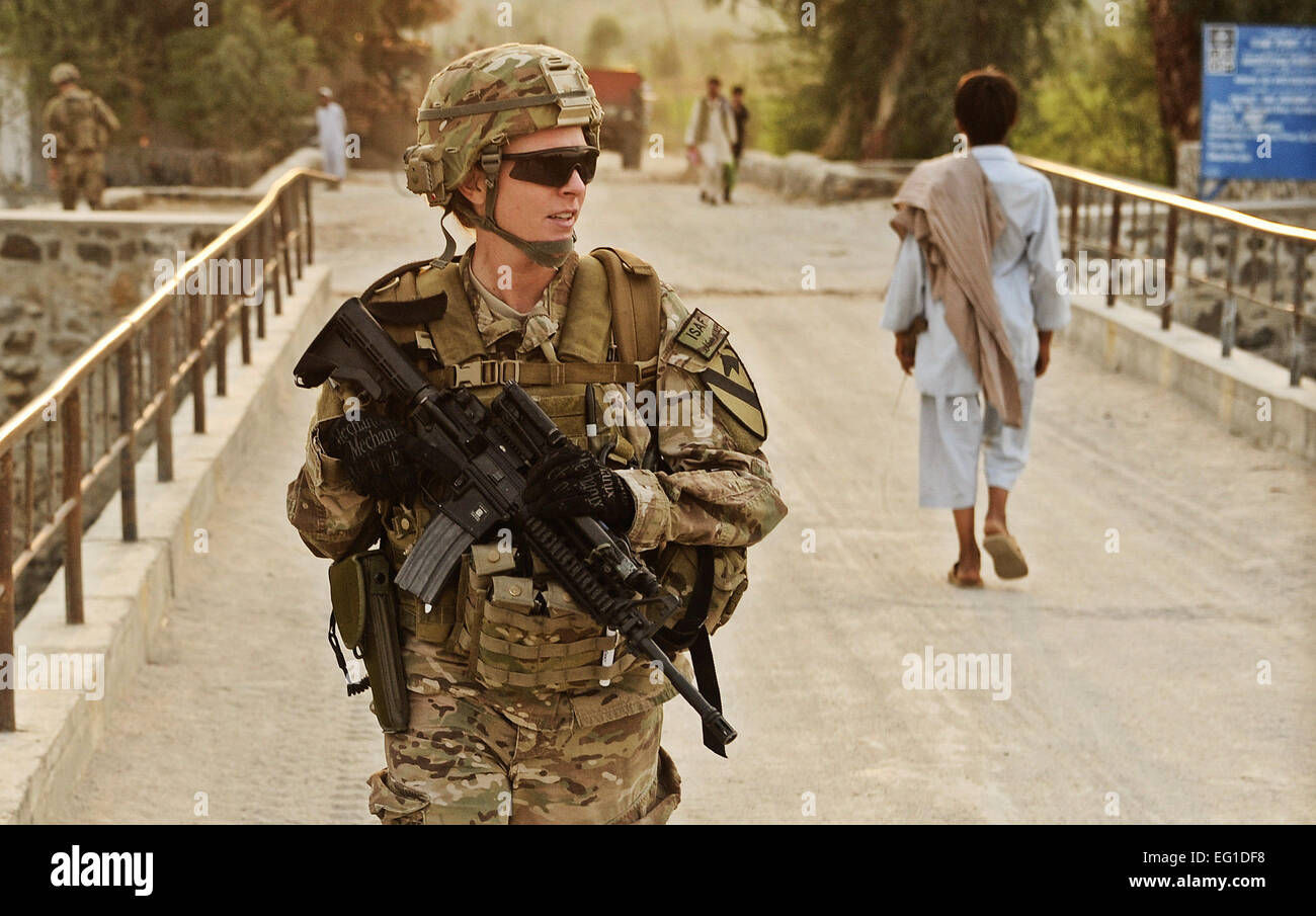 Air Force Tech. Sgt. Angela Pollard, medic attached to Laghman ...