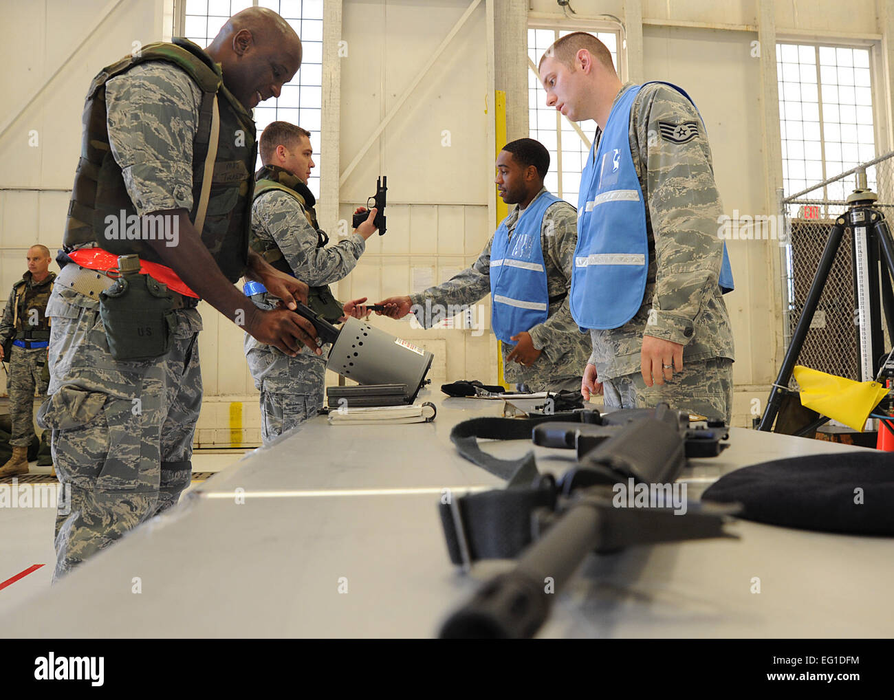 U.S. Air Force Staff Sgts. Nicholas Pellegra and Steffon Jackson, 22nd ...