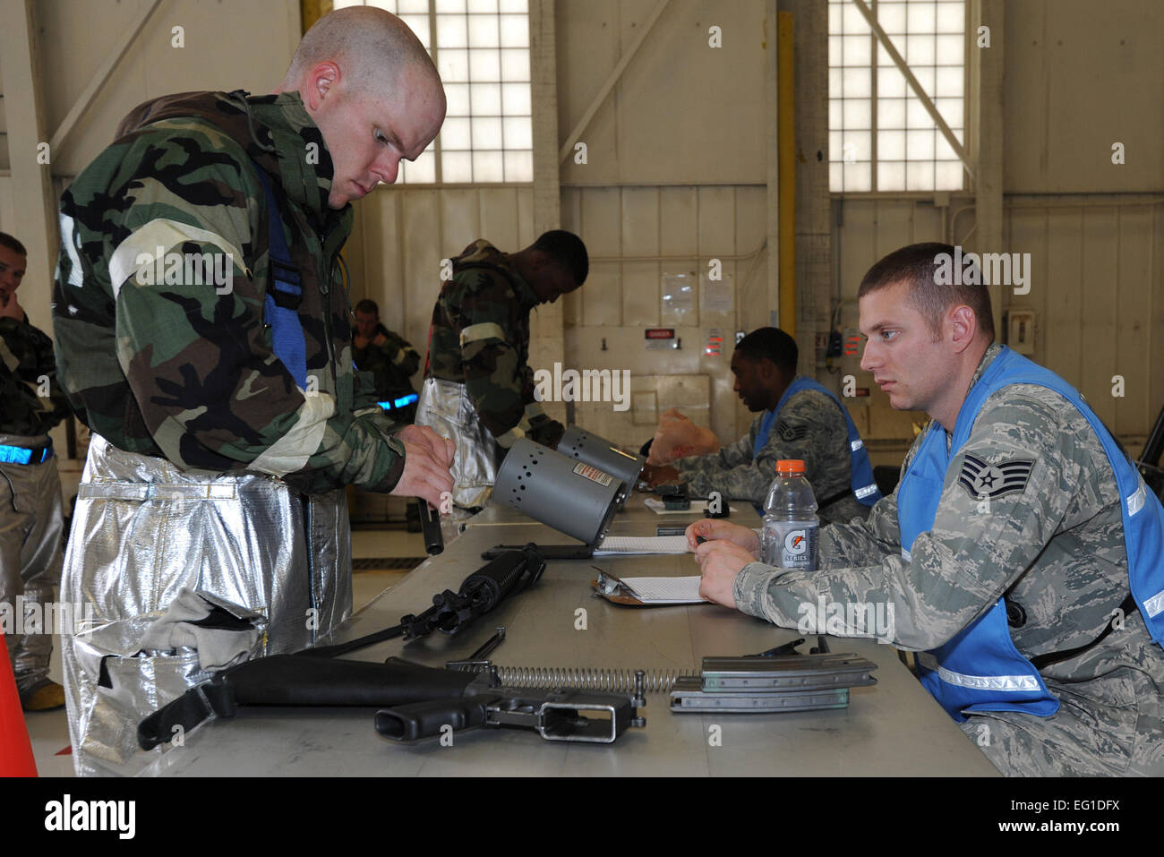 U.S. Air Force Staff Sgt. Chris Kelley, a 22nd Civil Engineer Squadron ...
