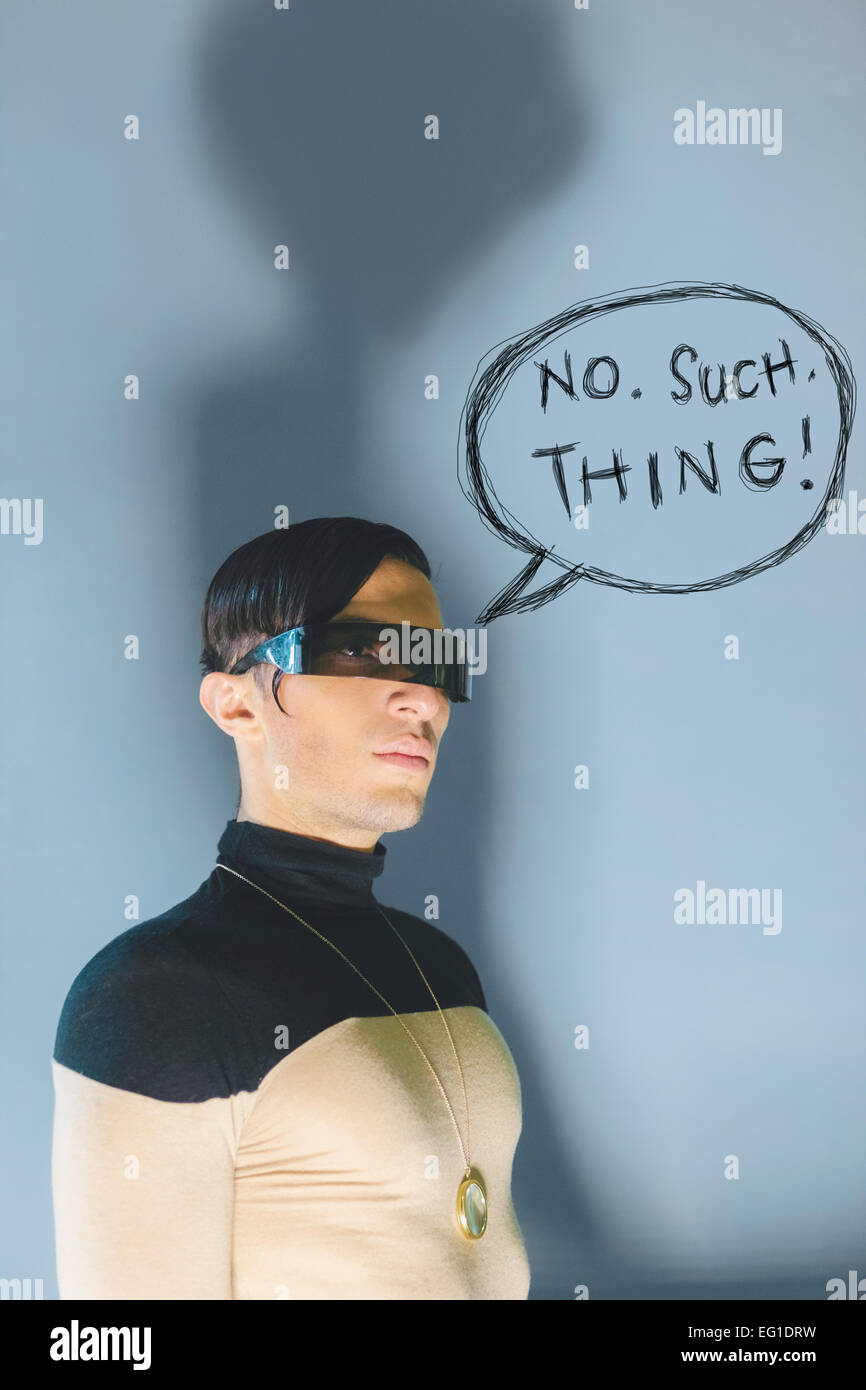 Alien Futuristic Fashion in Retro 70's Style Stock Photo - Alamy