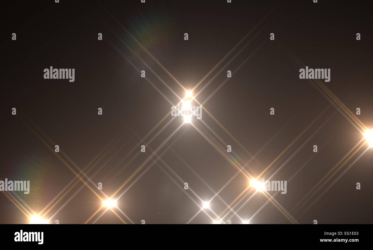 star with lens flare and bokeh effect made in 3d software Stock Photo ...