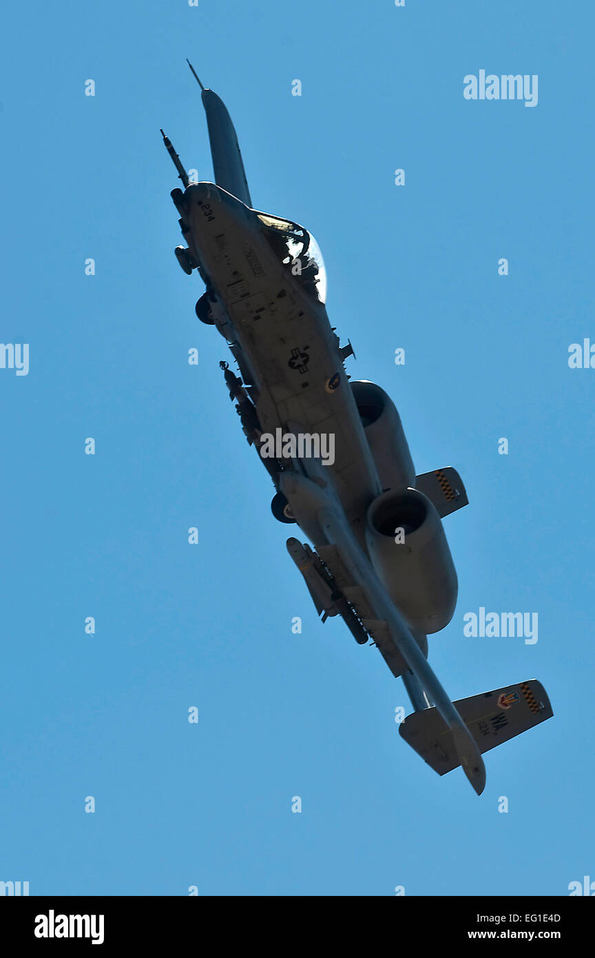A U.S. Air Force A-10 Thunderbolt II ground attack aircraft with the U ...