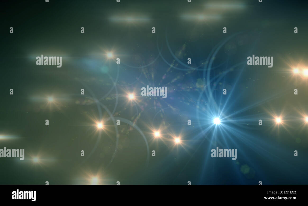 star with lens flare and bokeh effect made in 3d software Stock Photo ...