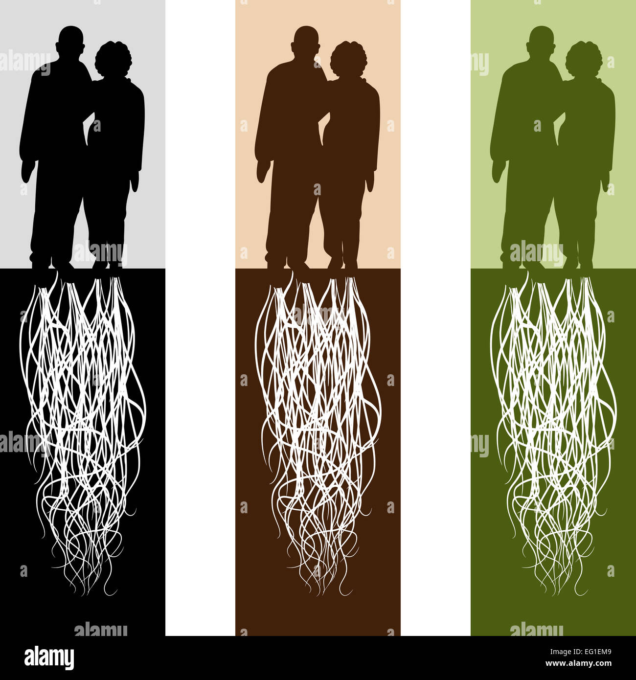 An image of a rooted married couple Stock Photo - Alamy