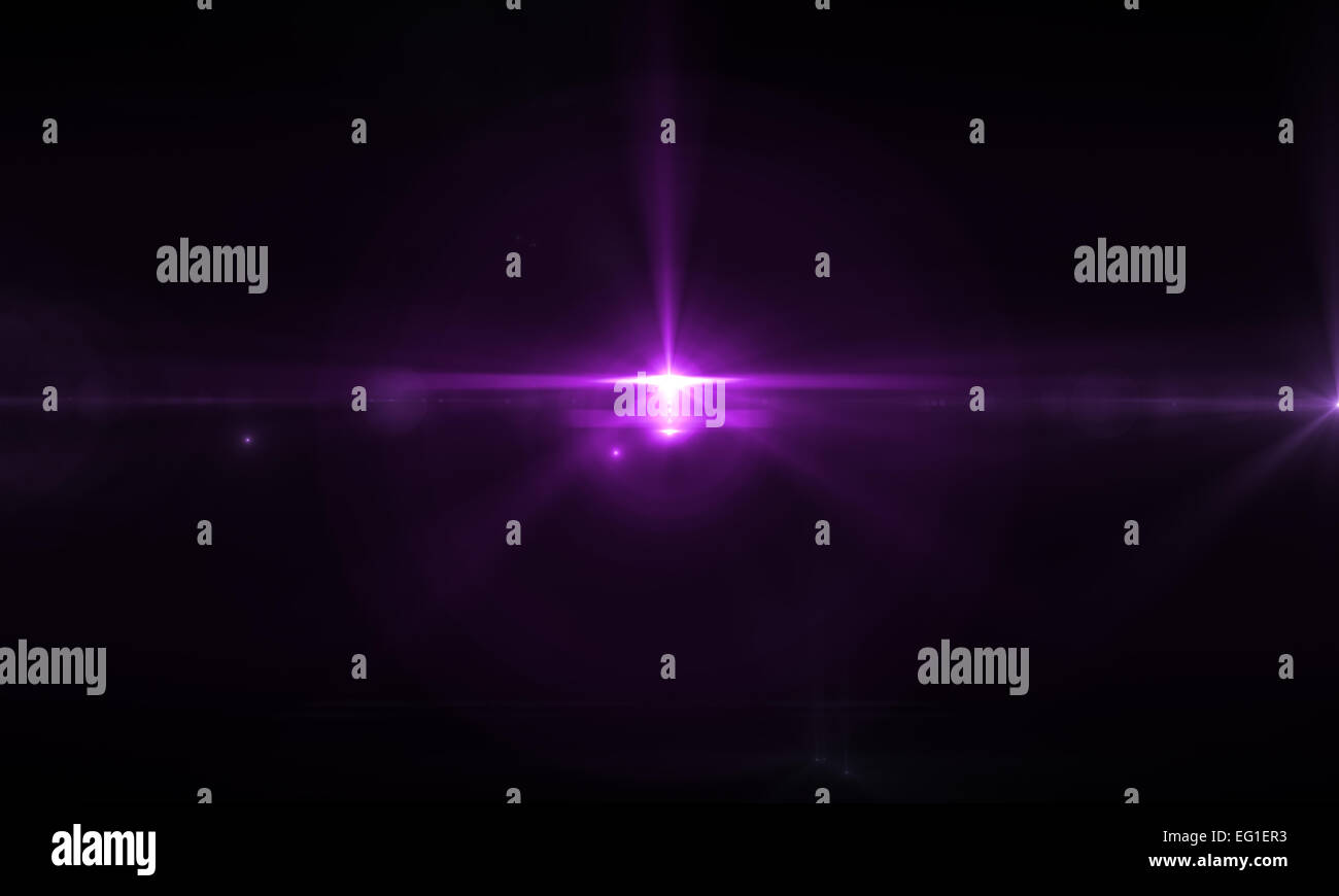 star with lens flare and bokeh effect made in 3d software Stock Photo ...