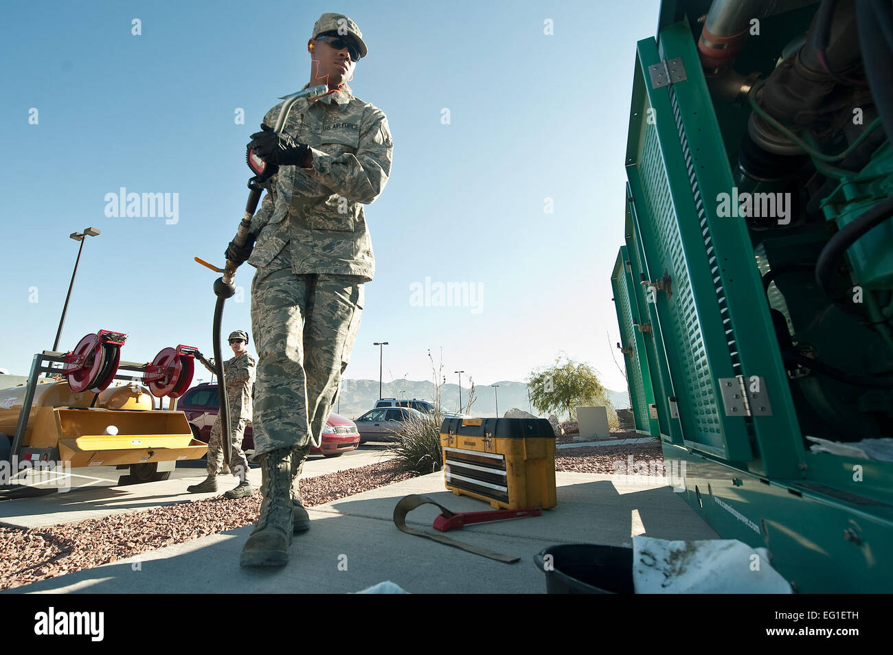 U.S. Air Force Senior Airman Johnathon Copeland, 99th Civil Engineer ...