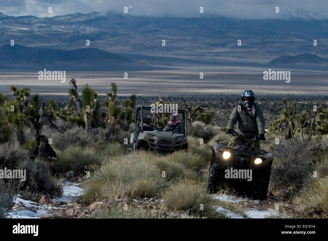 U.S. Air Force Airmen from the 58th Rescue Squadron travel to a ...