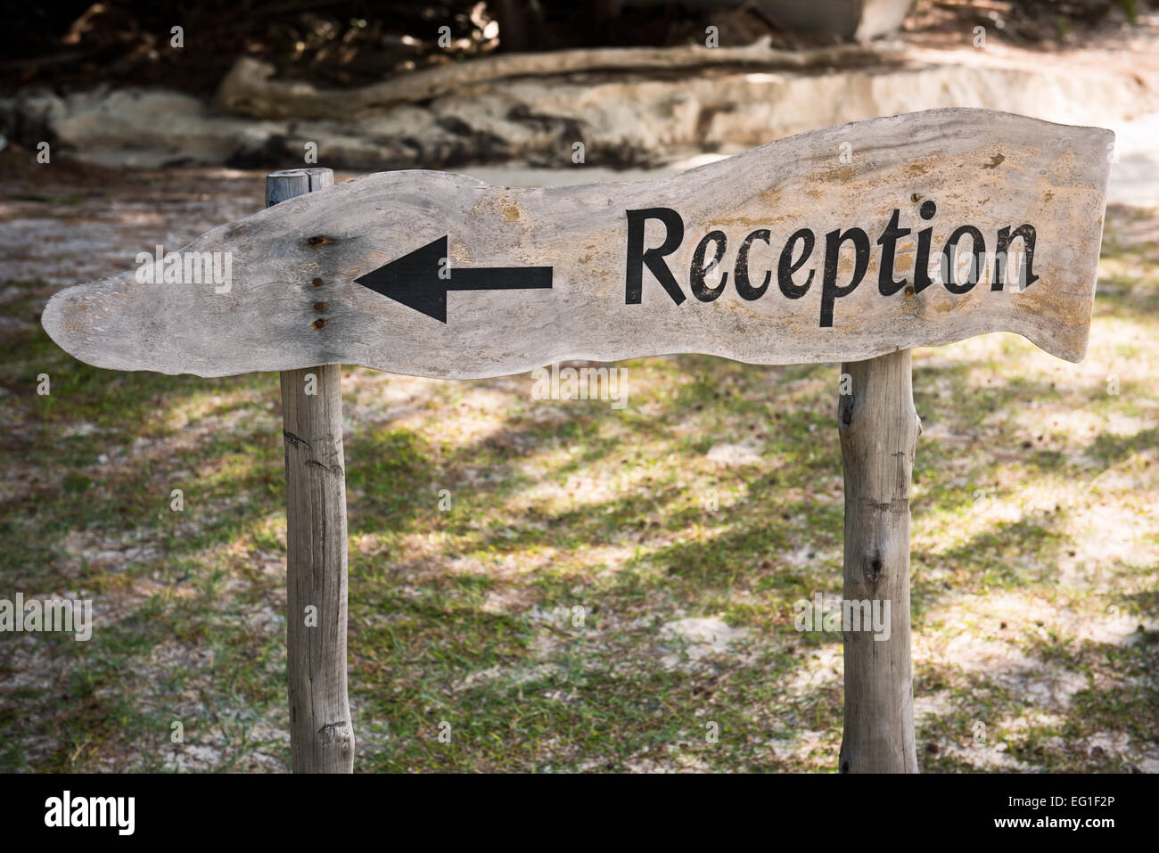 Reception arrow hi-res stock photography and images - Alamy