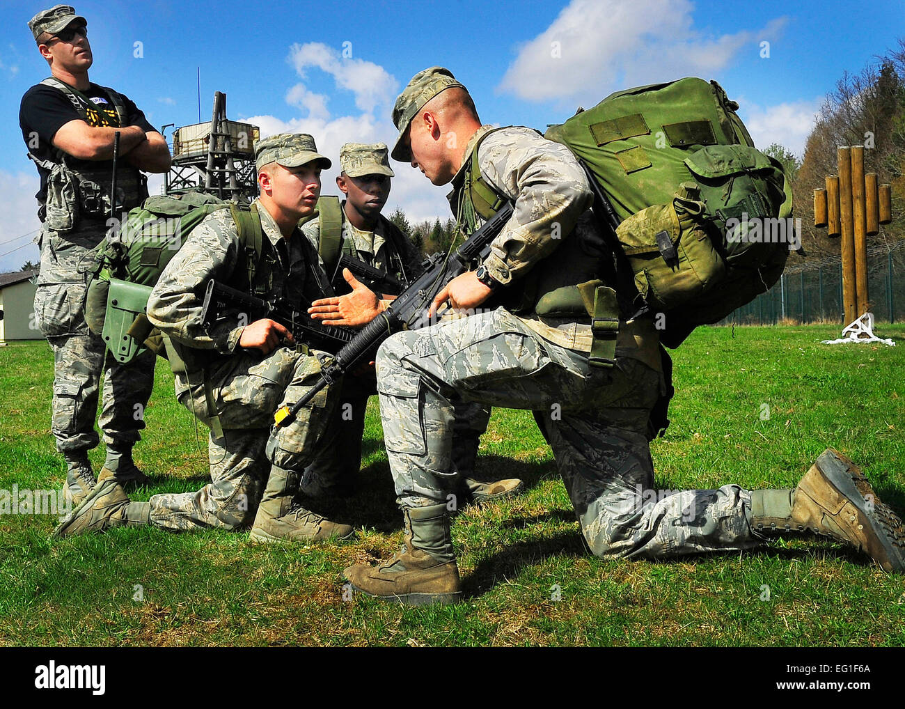 Security forces Airmen rally, assess the battlefield and complete troop ...