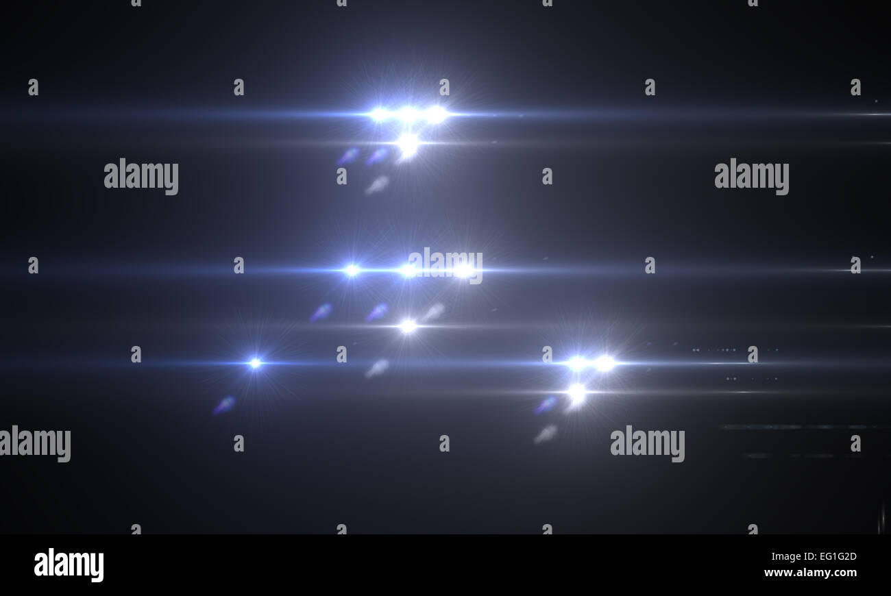 star with lens flare and bokeh effect made in 3d software Stock Photo ...