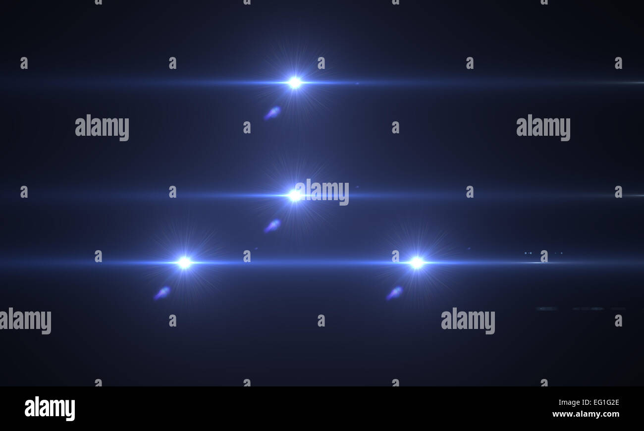 star with lens flare and bokeh effect made in 3d software Stock Photo ...