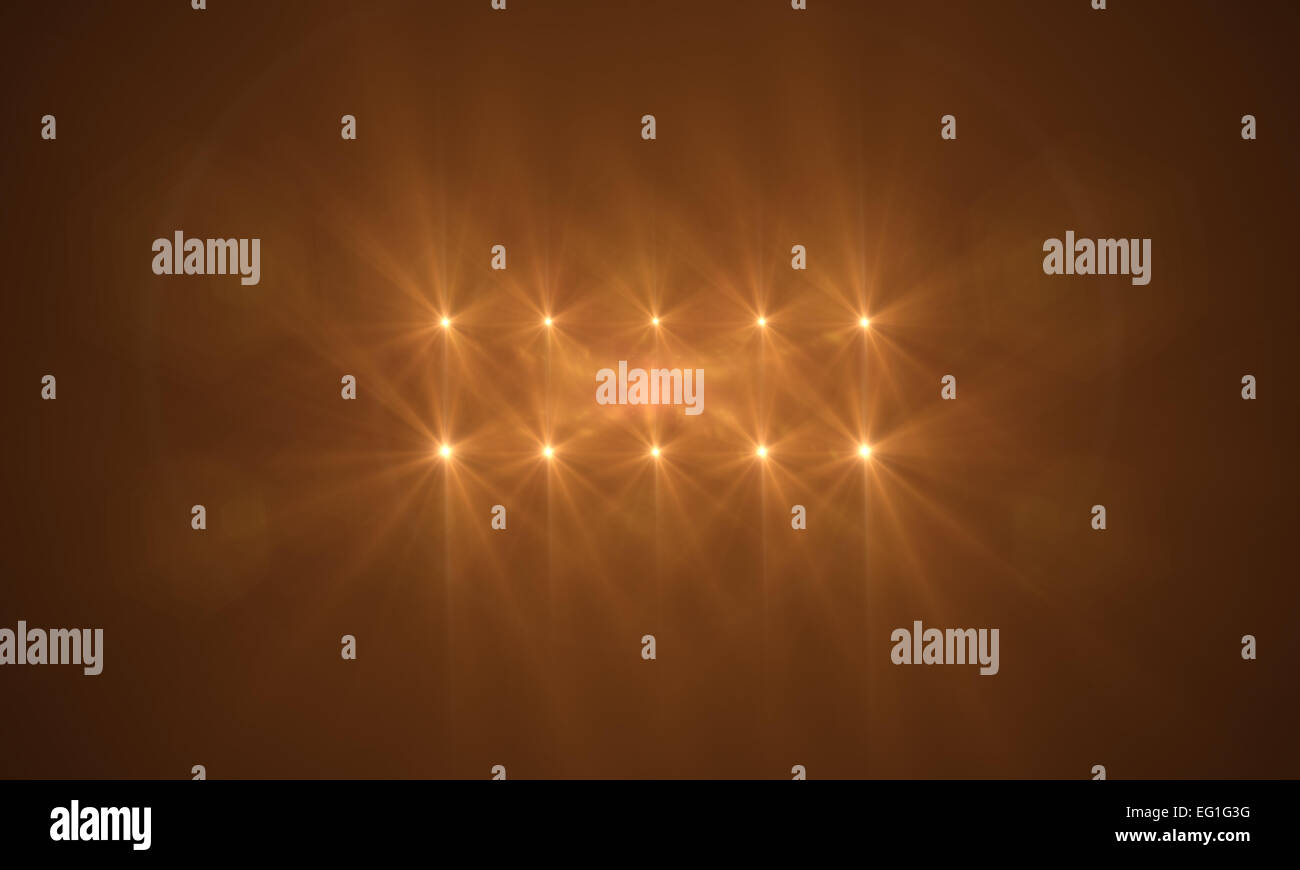 star with lens flare and bokeh effect made in 3d software Stock Photo ...