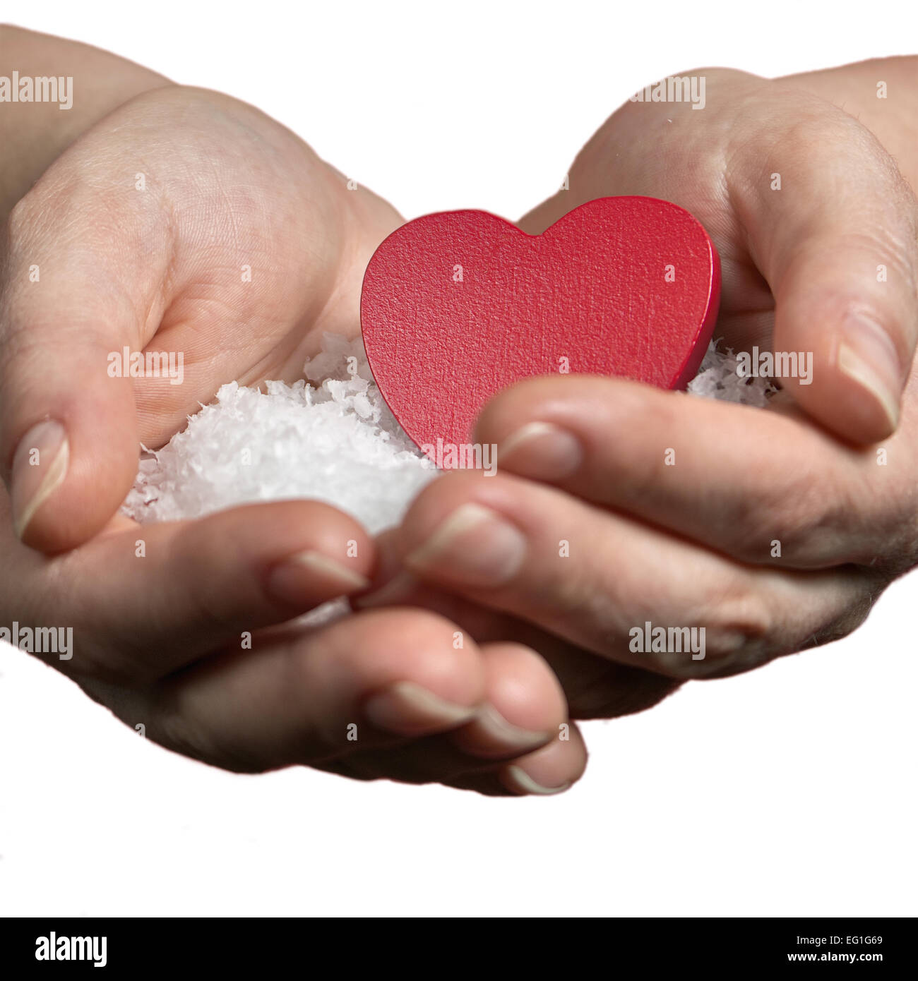 Heart in hand Stock Photo - Alamy