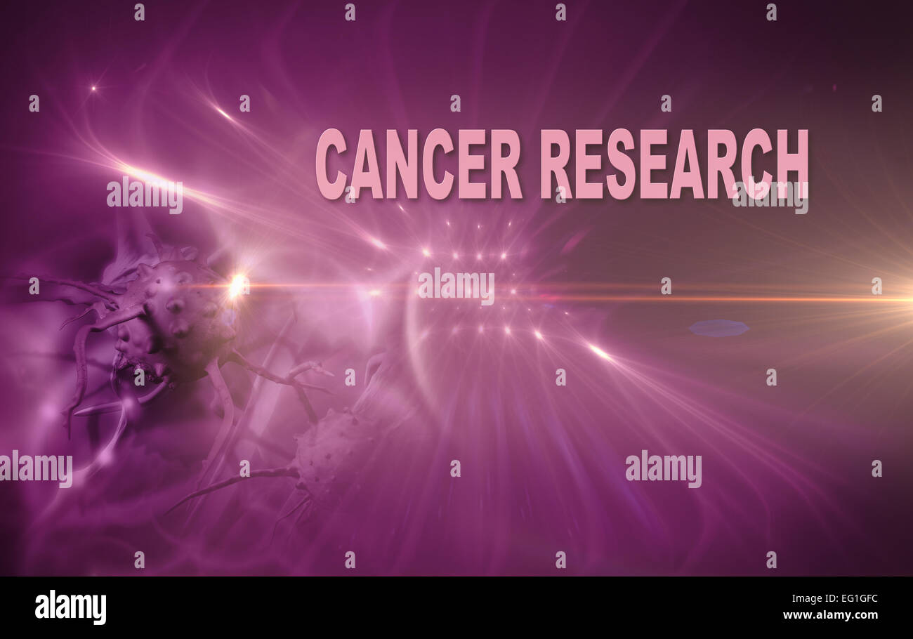 word CANCER RESEARCH writing on optical flares background Stock Photo ...
