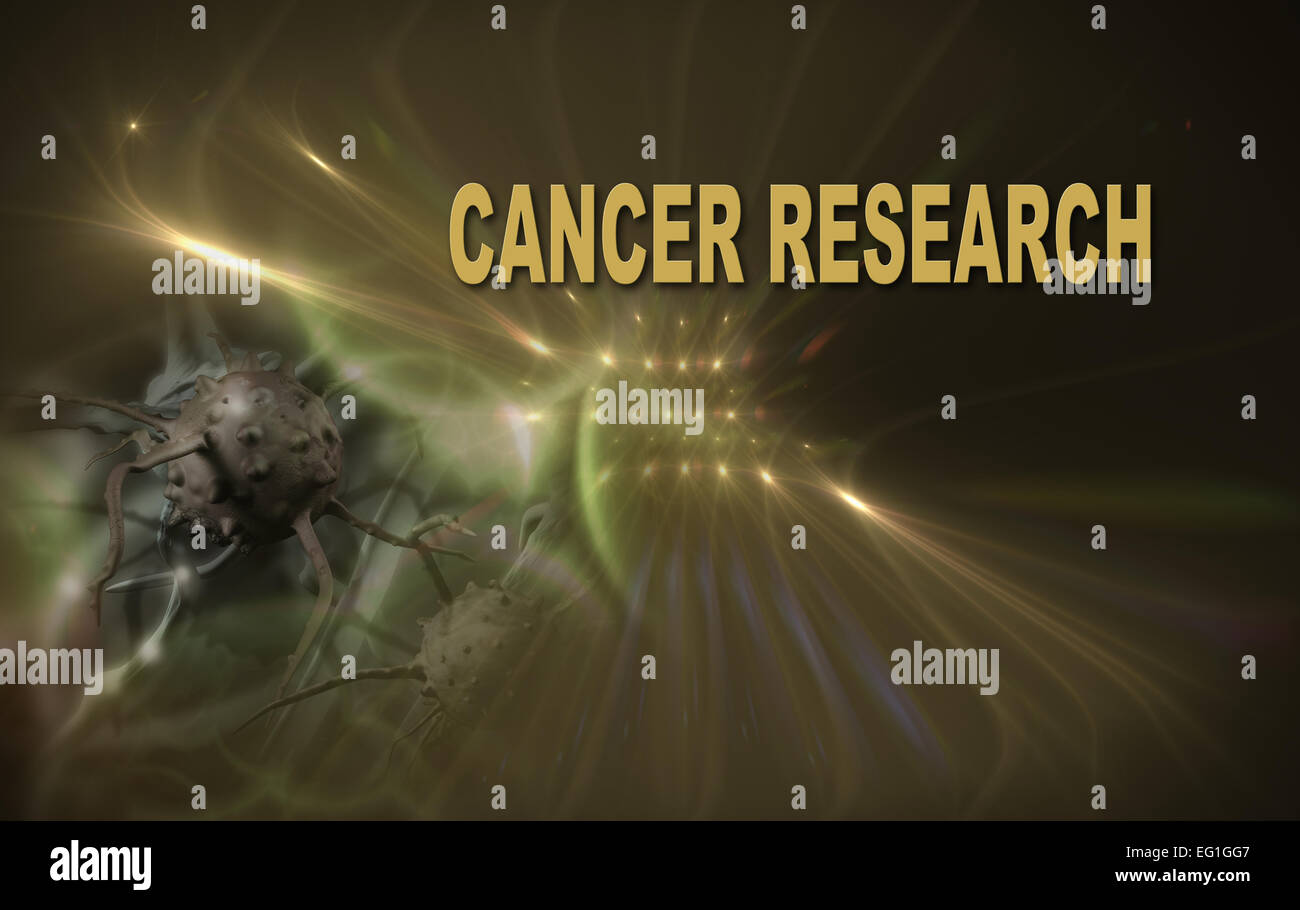 word CANCER RESEARCH writing on optical flares background Stock Photo ...