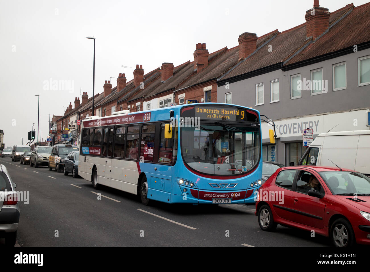 Bus in Walsgrave Road, Ball Hill, Stoke, Coventry, West Midlands ...