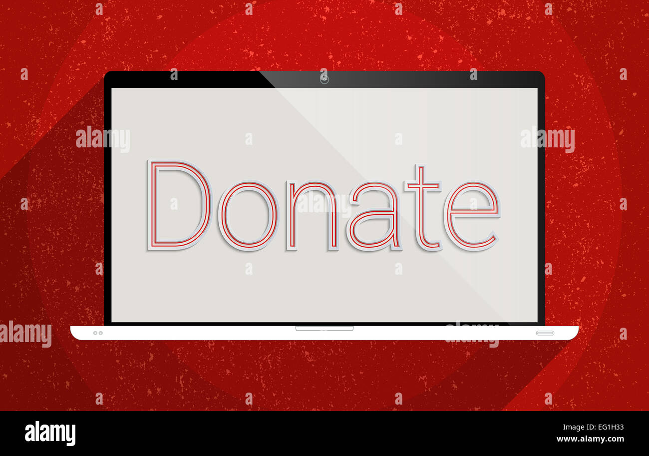 High-definition display calling for participation in donation-based ...