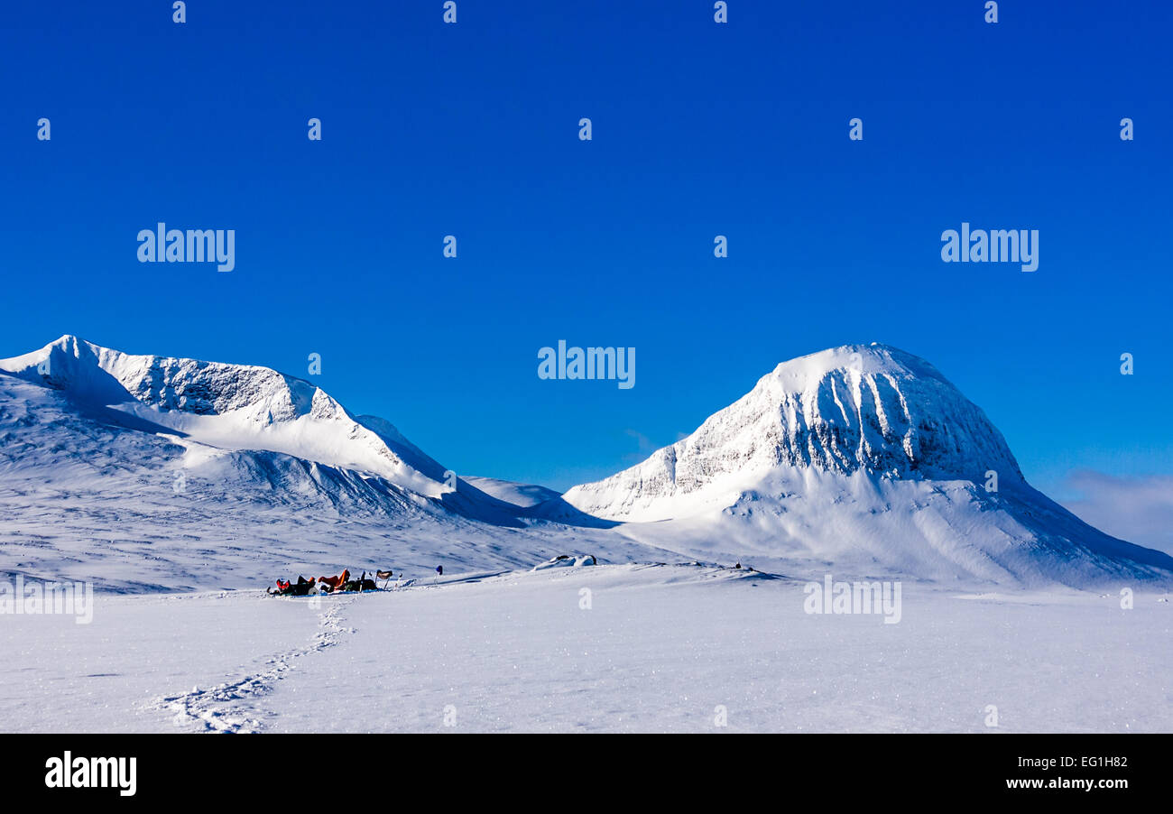 Camping in the arctic Stock Photo - Alamy