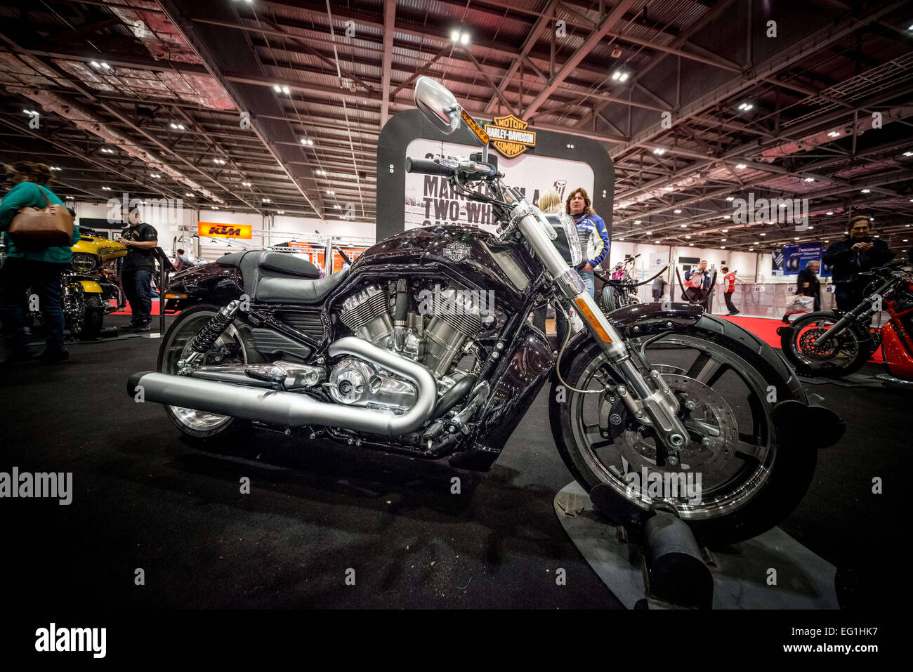 Feb. 13, 2015 - Legendary Harley-Davidson presented motorbikes at ...