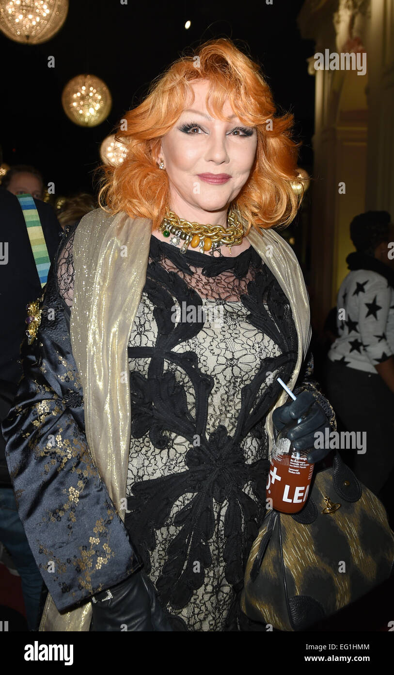Die Sängerin Romy Haag nimmt am 13.02.2015 in Berlin während der 65 ...