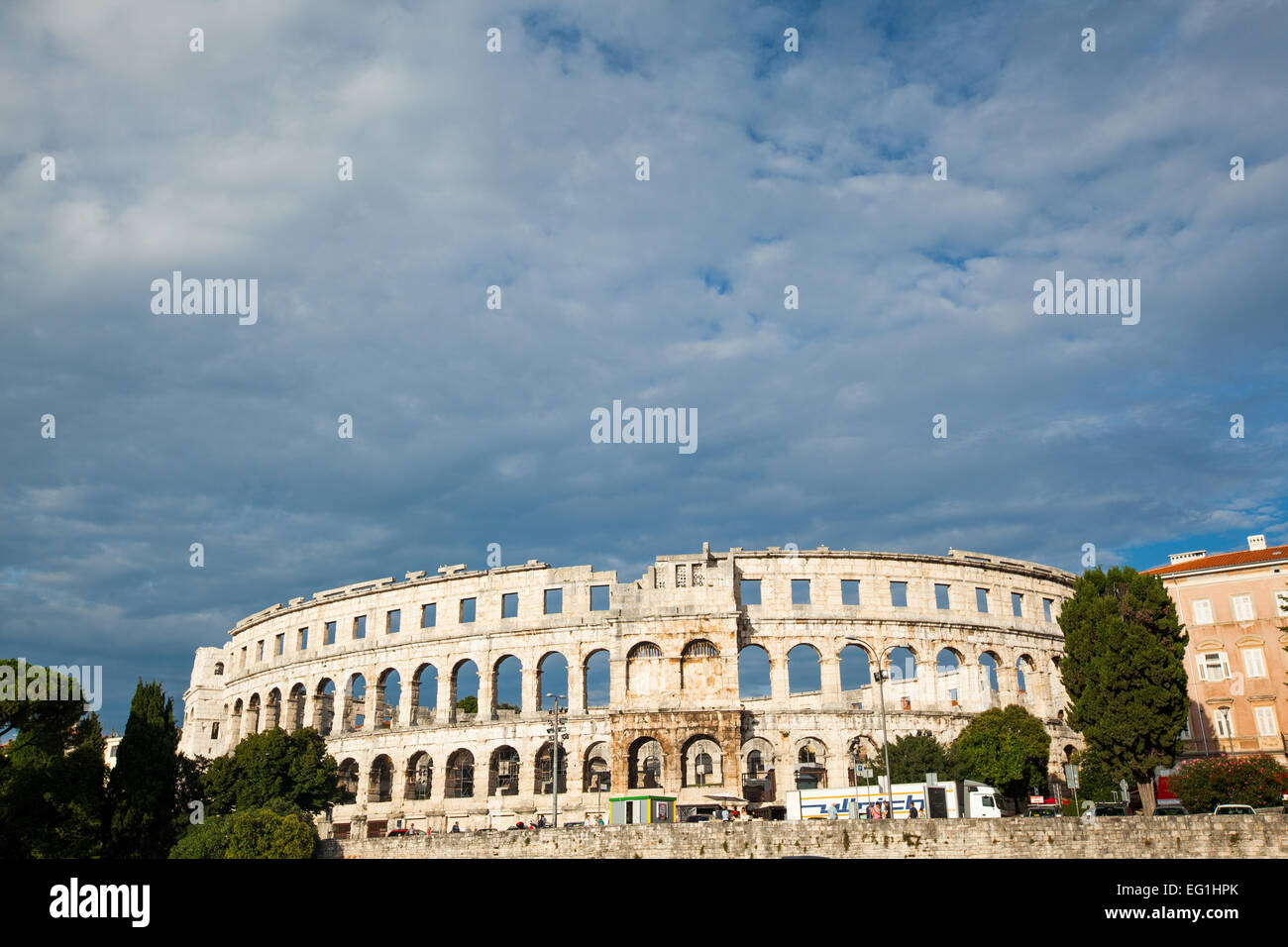 Coliseum in Pula Stock Photo - Alamy