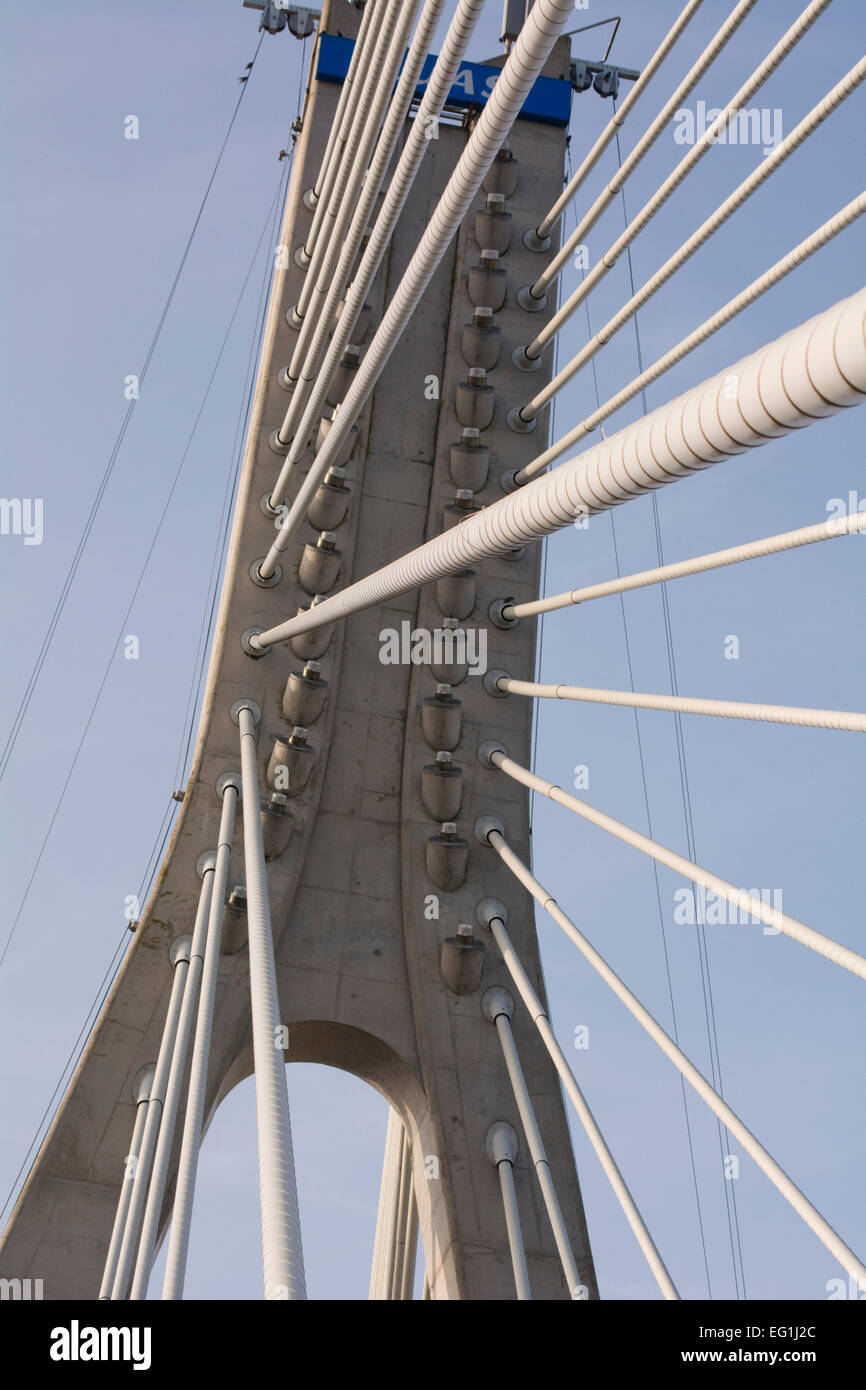 Luas bridge at Dun Drum, Dublin Stock Photo - Alamy