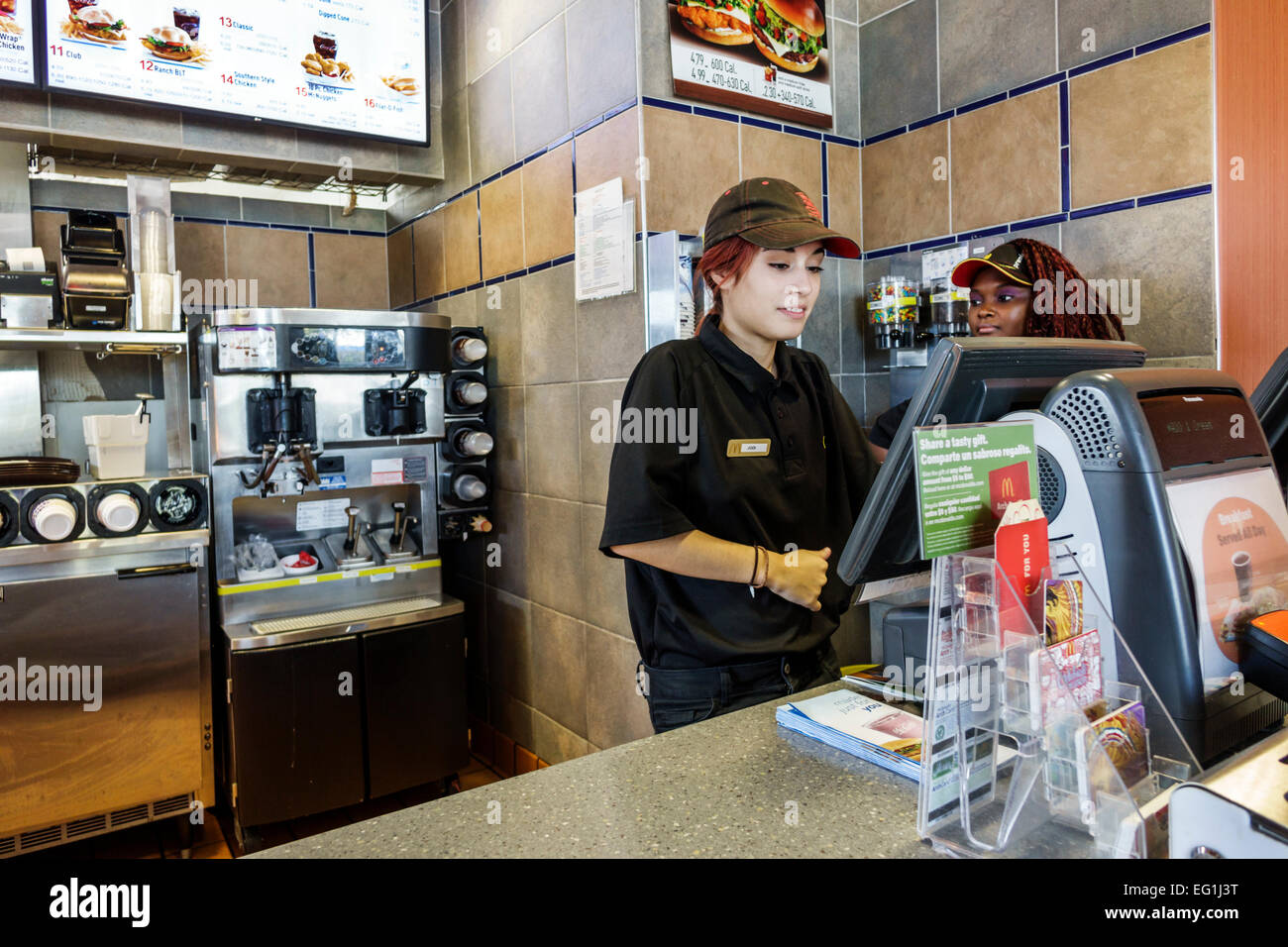 Fast food counter register hi-res stock photography and images - Alamy