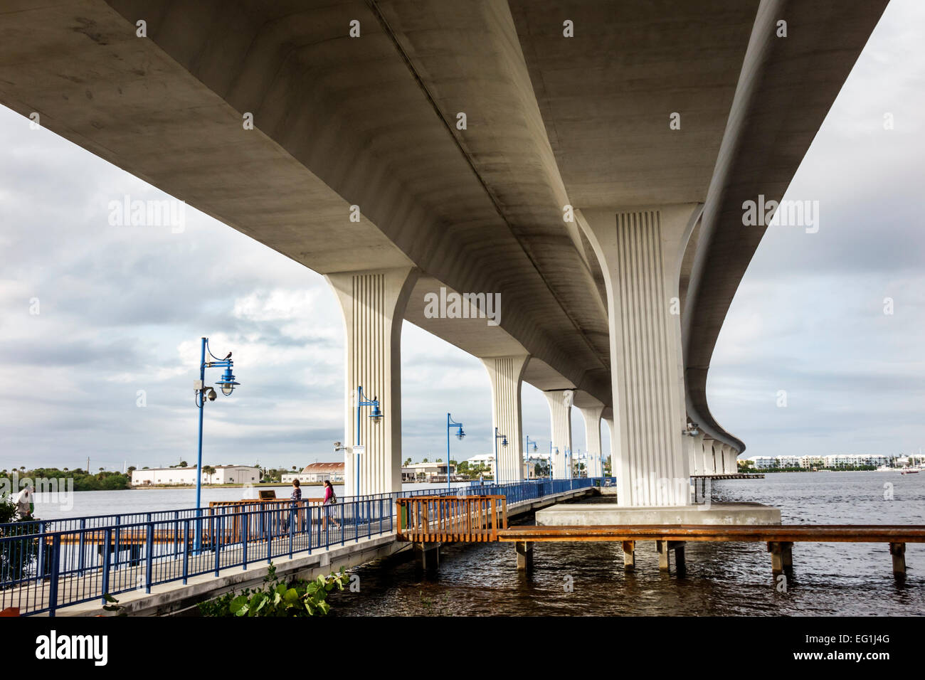 Stuart Florida,Roosevelt Bridge,highway segmental bridge across Saint ...