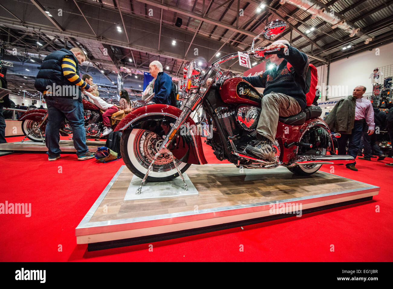 The Carole Nash MCN London Motorcycle show at Excel in London Stock ...