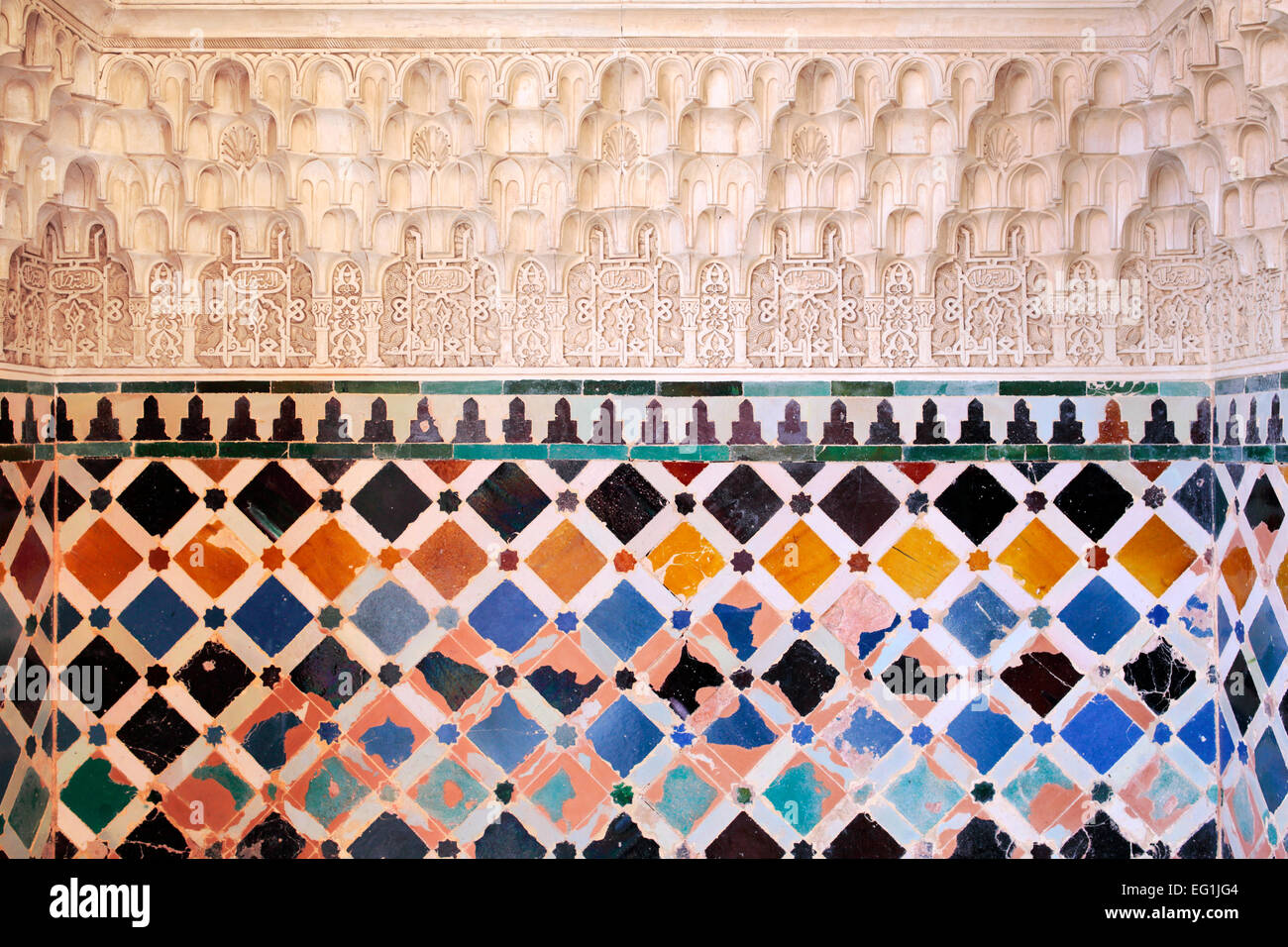 Tile art alhambra palace hi-res stock photography and images - Alamy