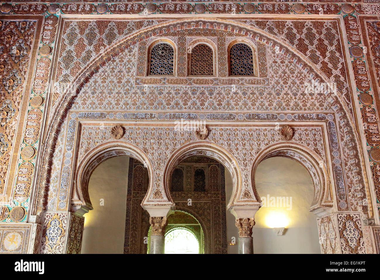 Alcazar seville palace moorish hi-res stock photography and images - Alamy