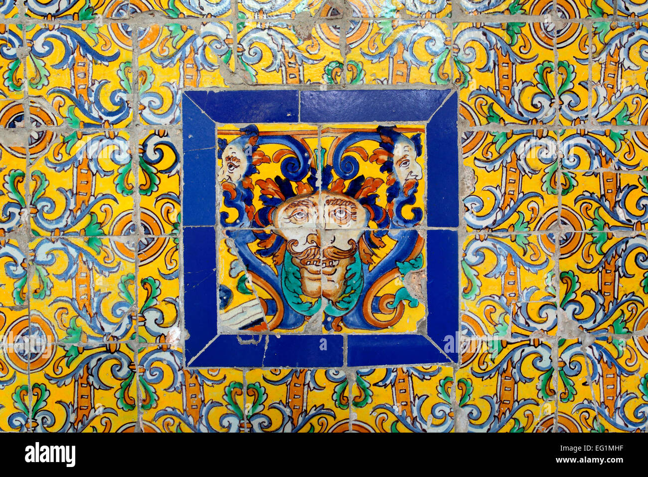 Azuleho, ceramic tile, Museum of Fine Arts (Museo de Bellas Artes ...