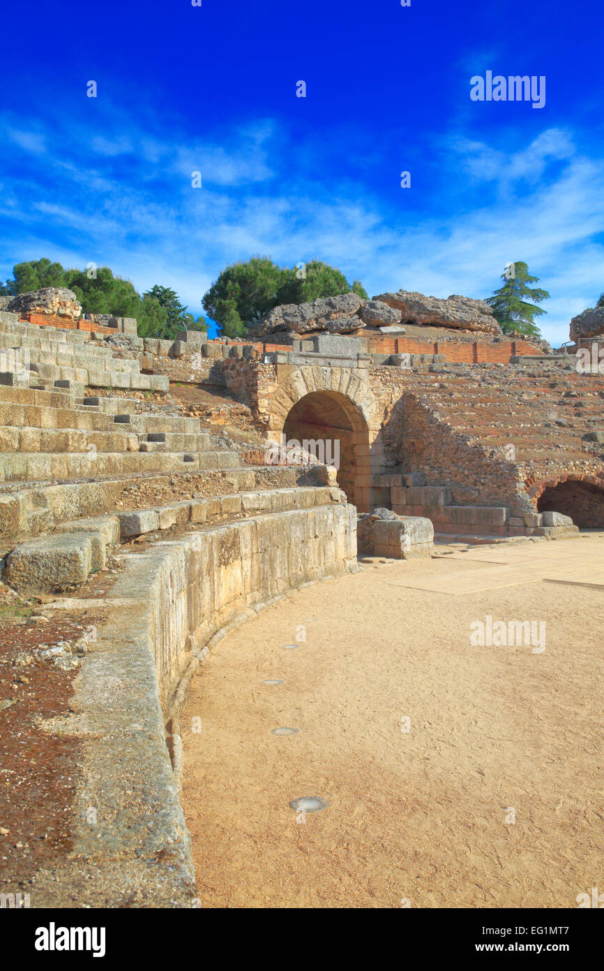 Roman Amphitheater, Merida, Extremadura, Spain Stock Photo - Alamy