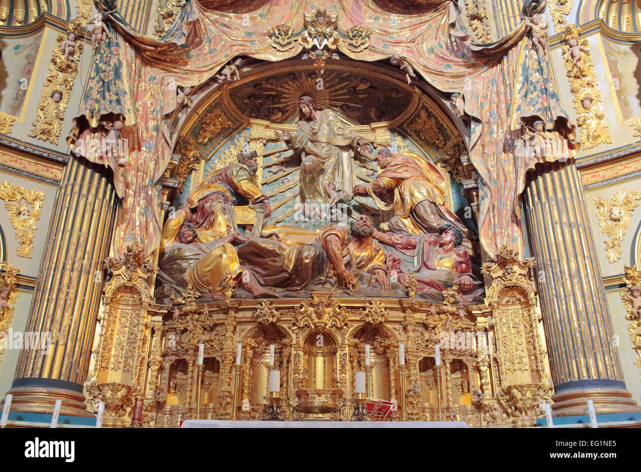 Interior of Capilla del Salvador (Redeemer Chapel, Chapel of the ...