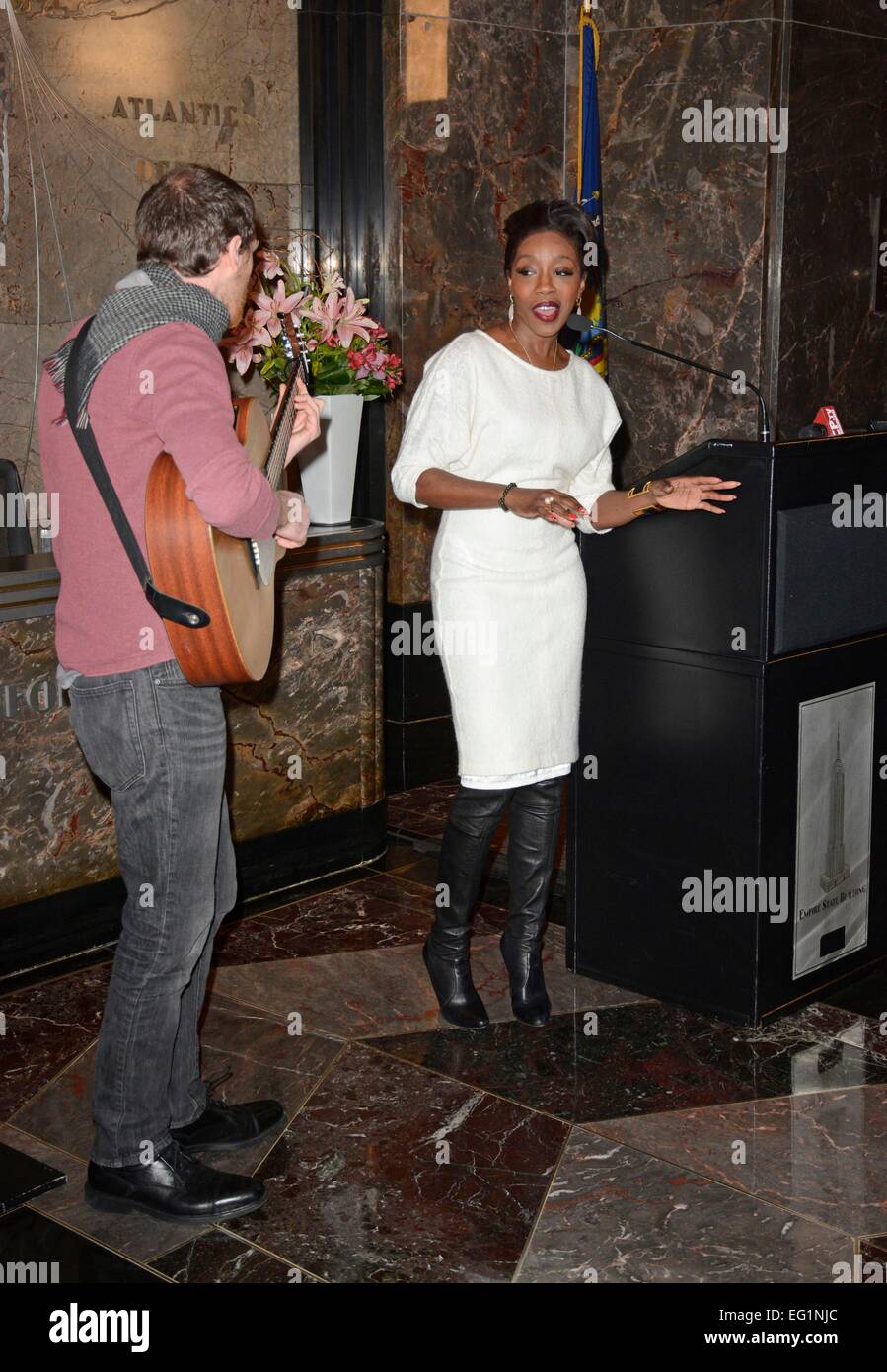 New York, NY, USA. 13th Feb, 2015. Estelle at a public appearance for ...