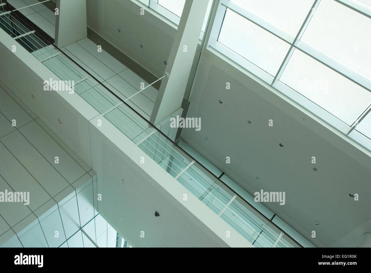 Architecture and glass roof inside a modern building Stock Photo - Alamy